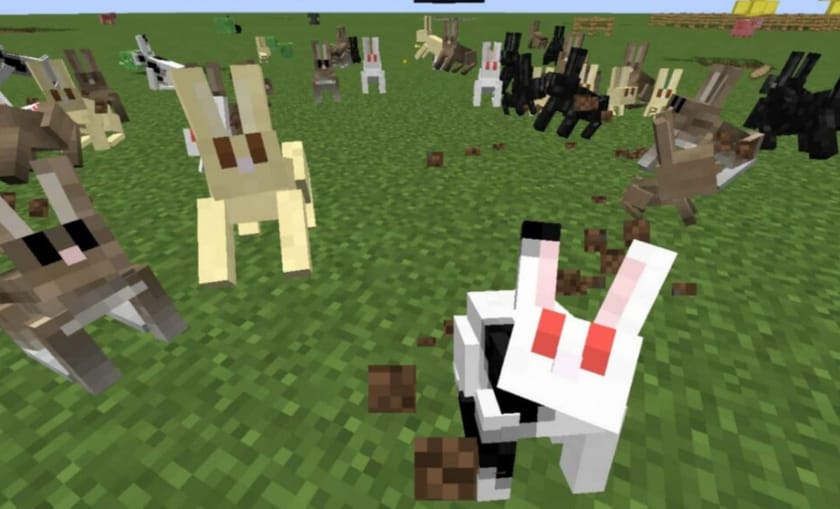 Rabbit vs killer bunny in Minecraft: How different are the two mobs?