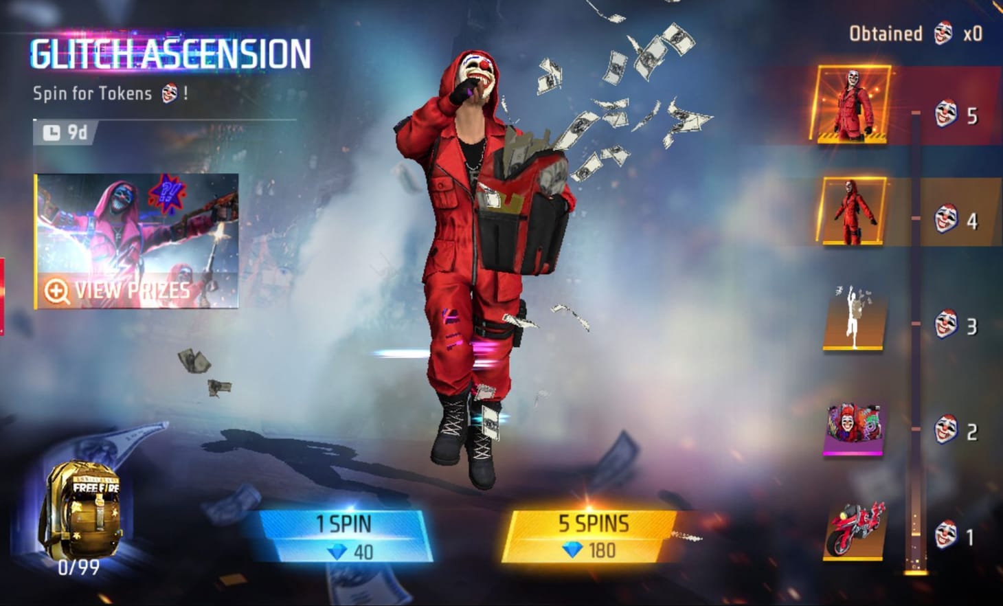 Red Top Criminal Bundle in Free Fire MAX: How to get, event duration ...