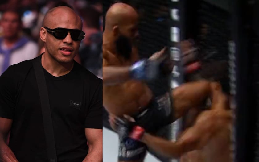 Ali Abdelaziz reacts to Demetrious Johnson's stunning flying knee KO of ...