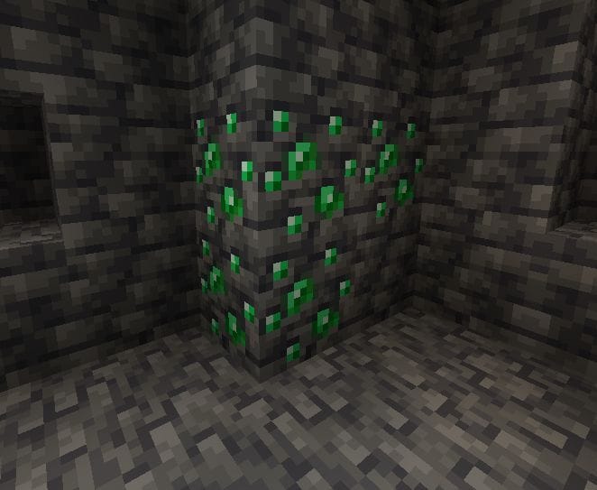 Emeralds in Minecraft