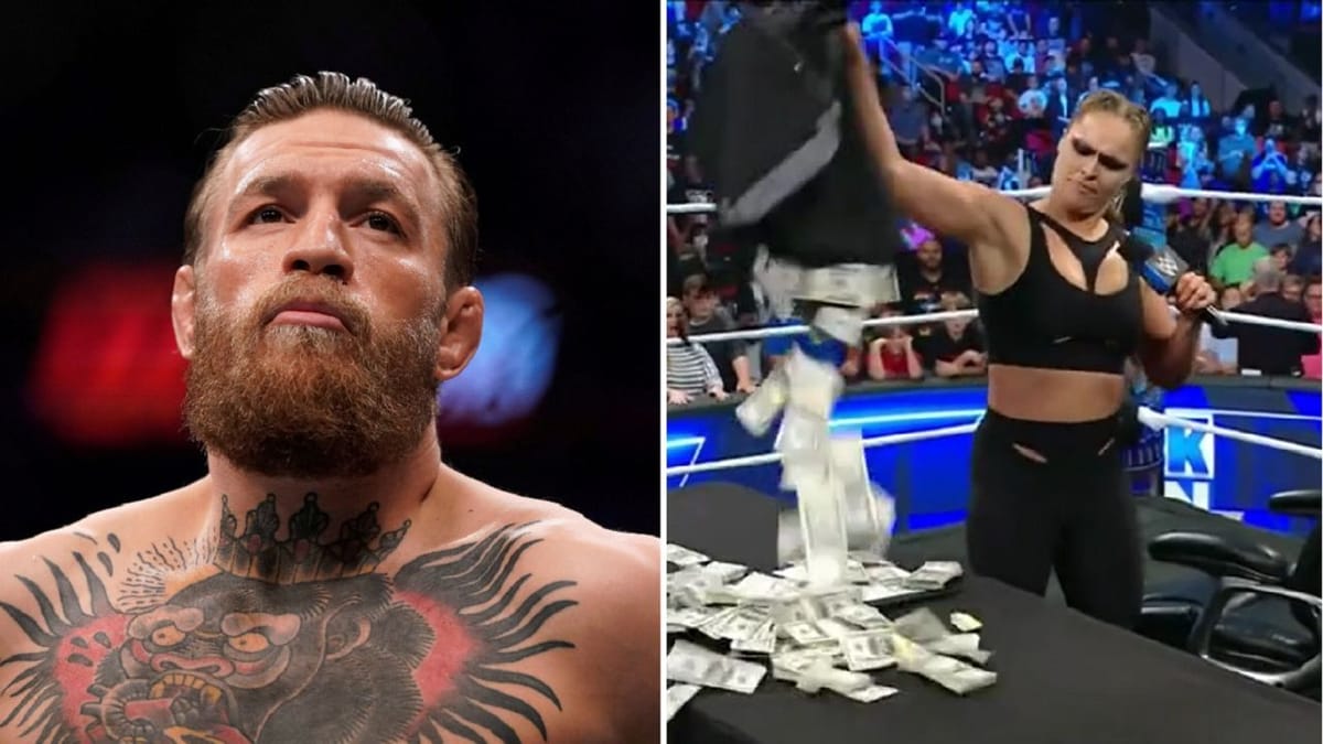 Conor McGregor sends a one-letter message to Ronda Rousey after WWE ...