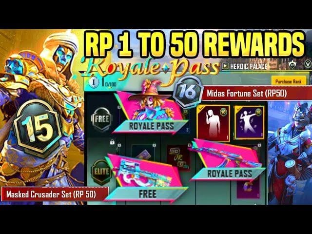 PUBG Mobile Royale Pass Month 15 and 16 rewards leaked