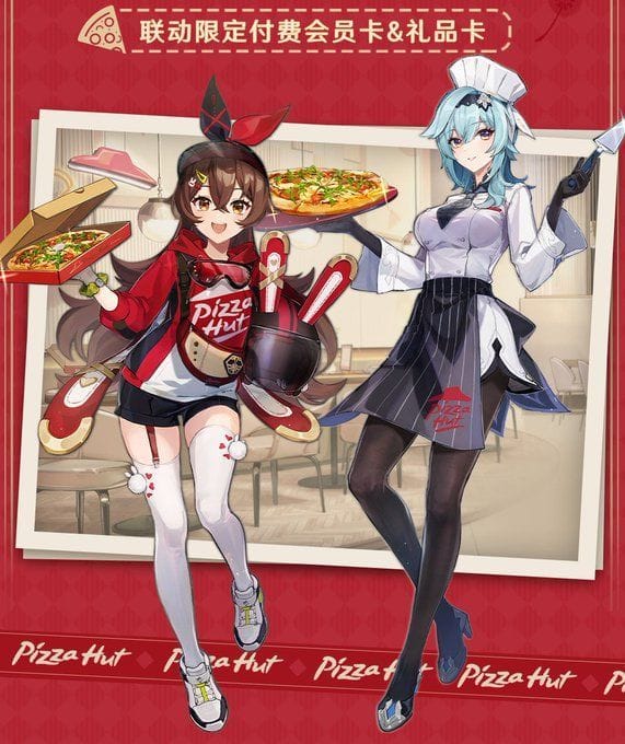 Genshin Impact x Pizza Hut collab features Amber, Eula, and limited ...