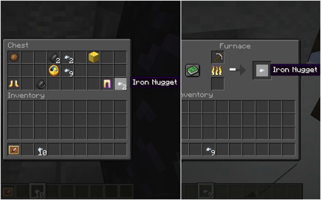 How to make iron nuggets in Minecraft 1.19 update