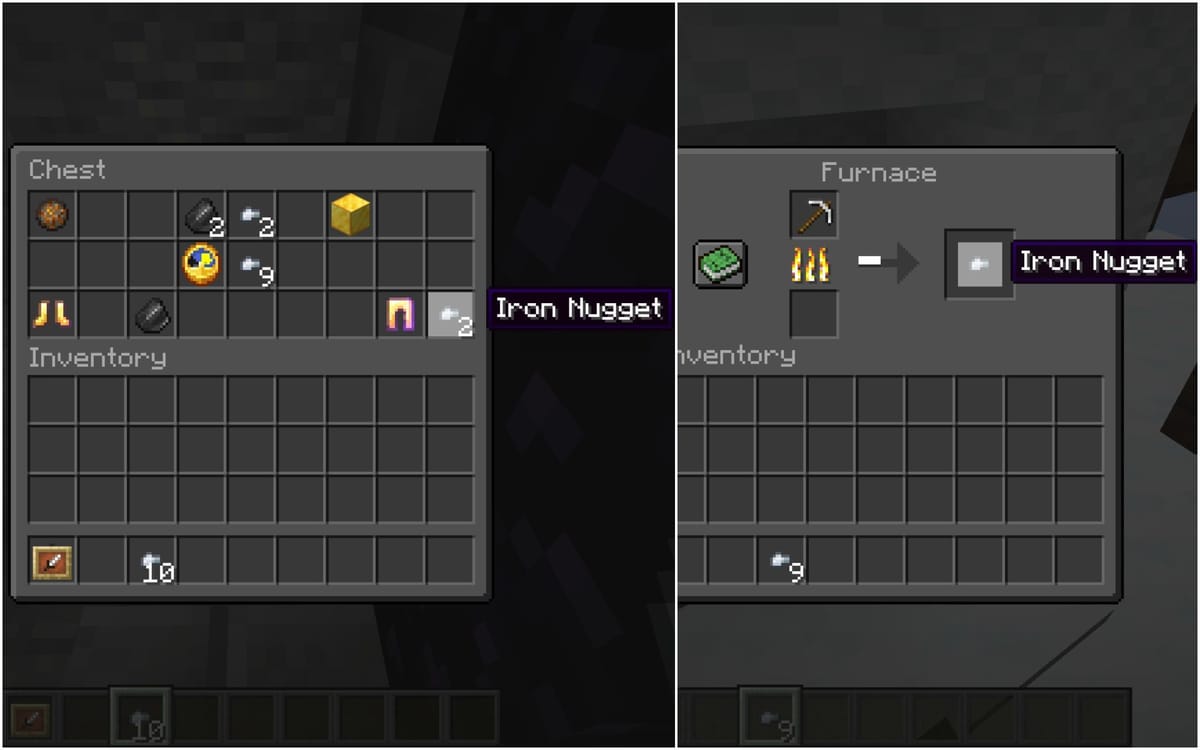 How to make iron nuggets in Minecraft 1.19 update