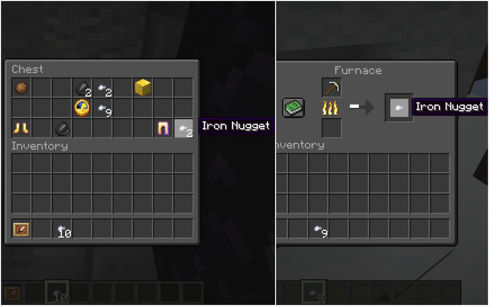 How to make iron nuggets in Minecraft 1.19 update