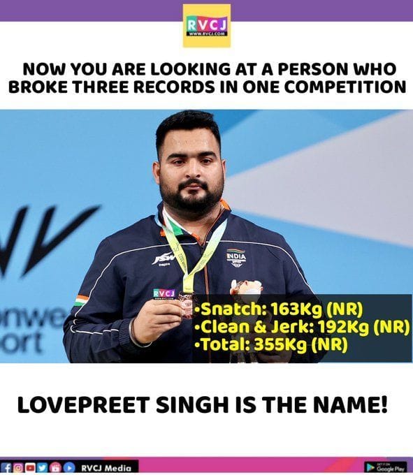 CWG 2022: Indian weightlifter Lovepreet Singh wins bronze medal in men ...