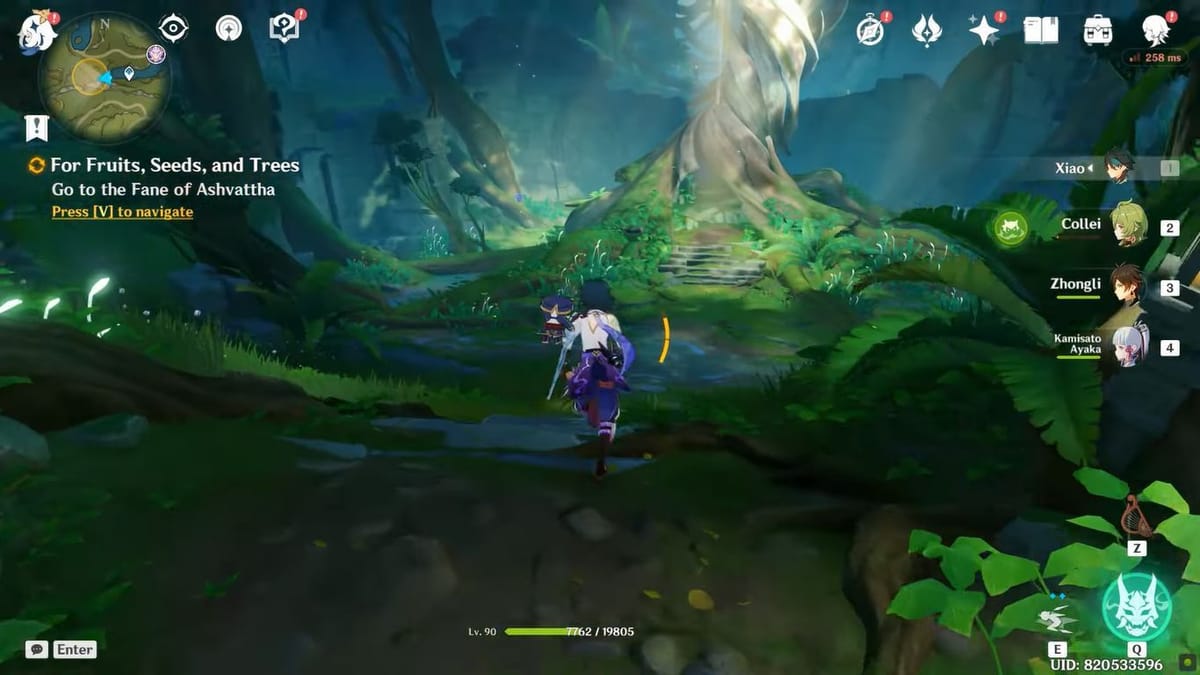 Go to the Fane of Ashvattha: Genshin Impact quest and puzzle guide