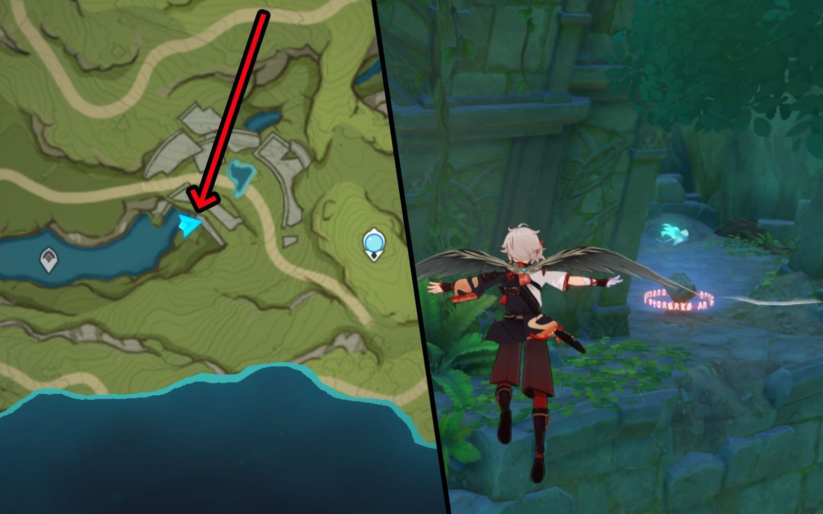 How to unlock the underwater Teleport Waypoint of Sumeru in Genshin Impact?