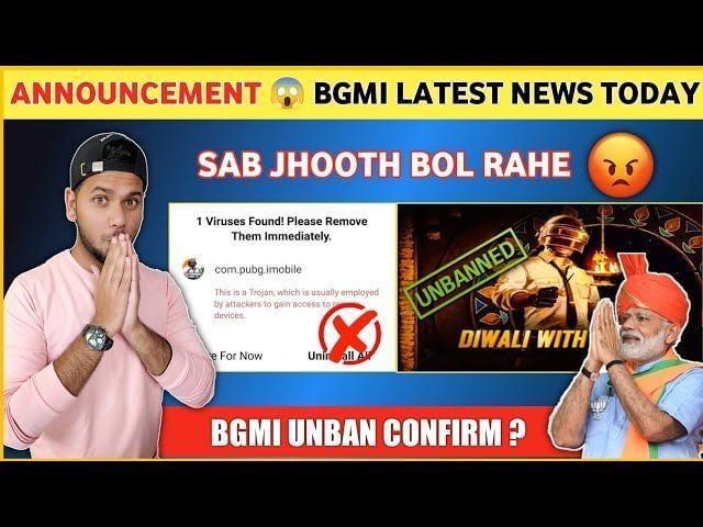 BGMI ban in India: Players report notifications that claim the app has a virus