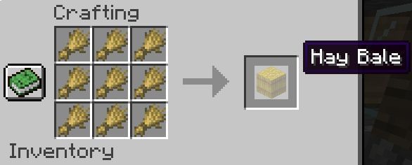 Hay Bale in Minecraft