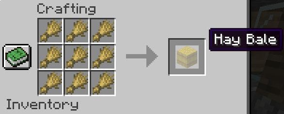 Hay Bale in Minecraft