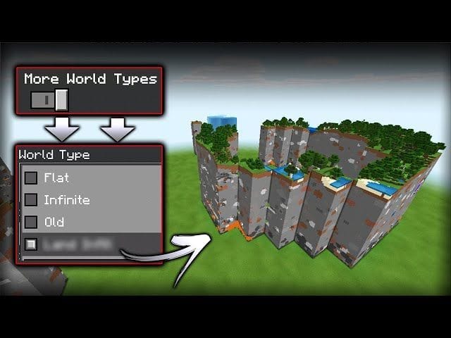 What are world types in Minecraft?