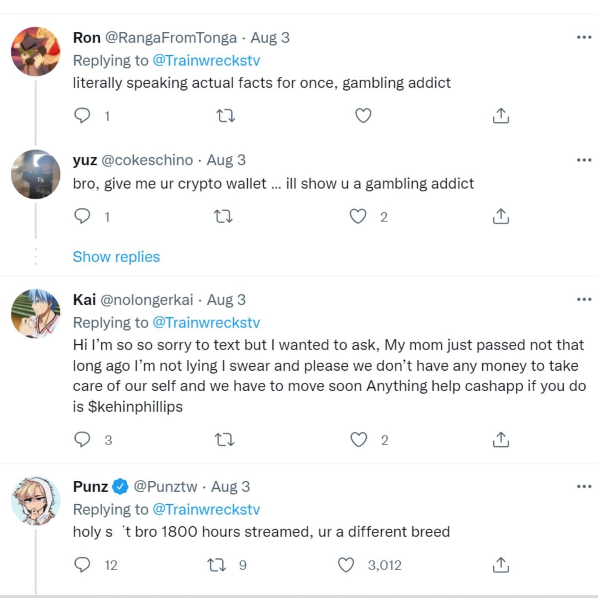 Trainwreck hits back at trolls after revealing incredible Twitch stats