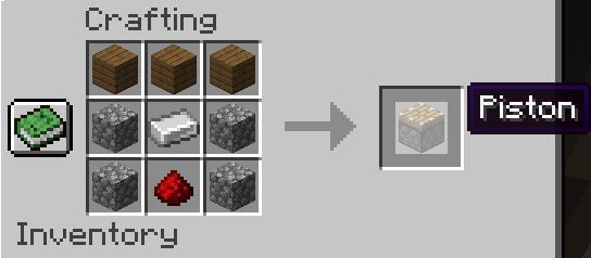 Piston in Minecraft
