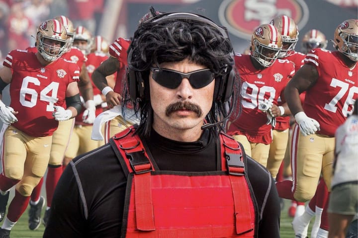 Dr DisRespect features in the San Francisco 49ers’ advert in wake of ...