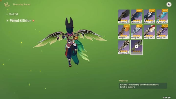 How to unlock Sumeru wind gliders in Genshin Impact
