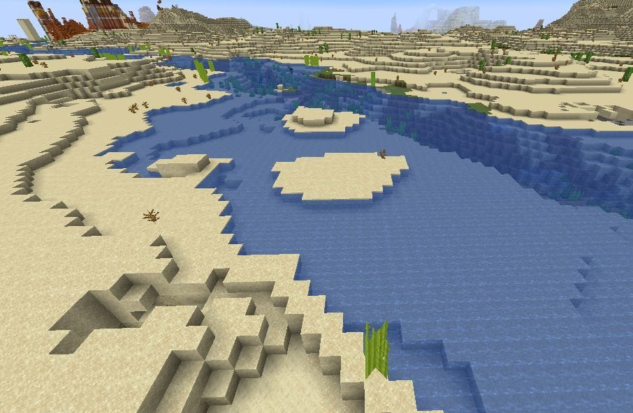 Desert Lakes in Minecraft