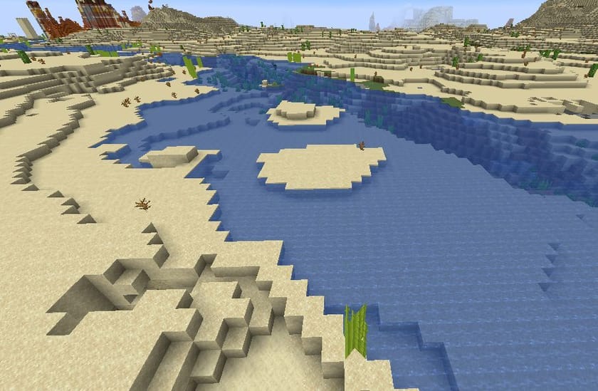 Desert Lakes in Minecraft