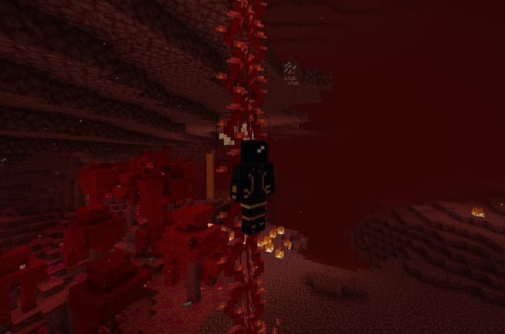 Weeping Vines in Minecraft
