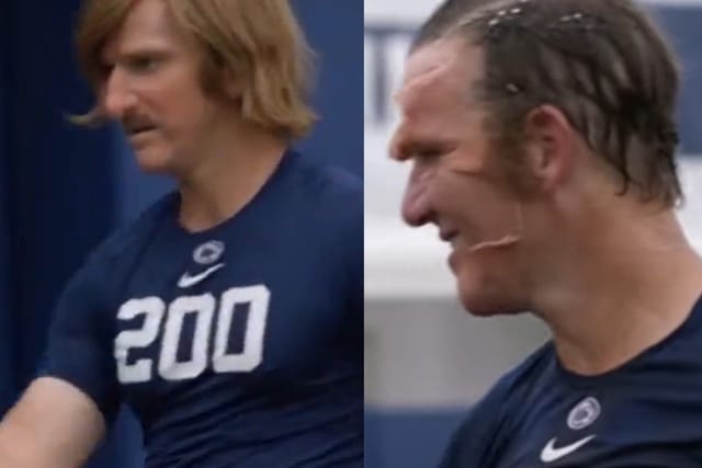 Eli Manning goes undercover as Chad Powers at Penn State walk-on