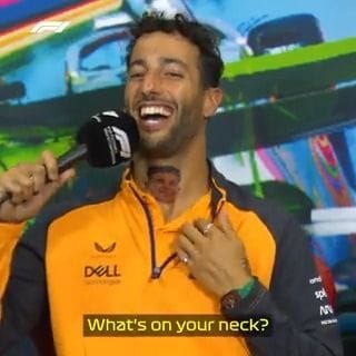 Daniel Ricciardo spotted with hilarious tattoo