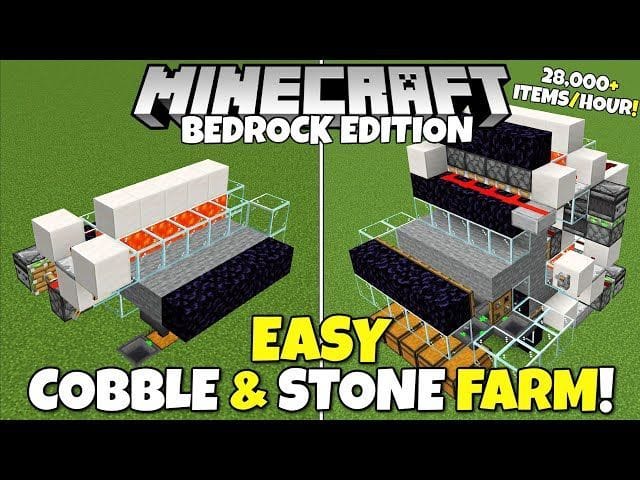 How to make a cobblestone farm in Minecraft Skyblock (2022)