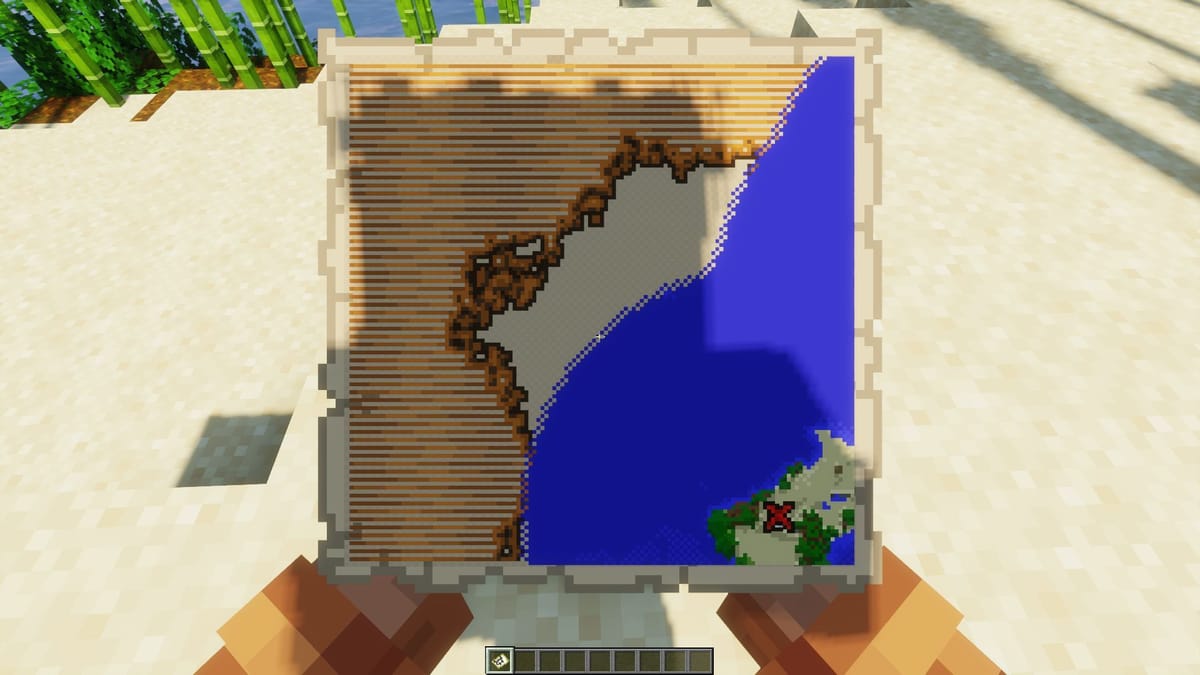 How do treasure maps work in Minecraft?