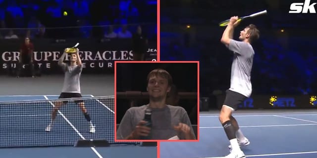 Watch: Alexander Bublik loses all semblance of order in Metz 2022 final ...