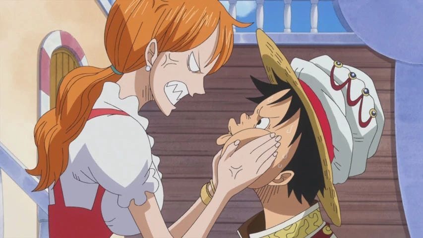 Who does Nami end up with in One Piece?