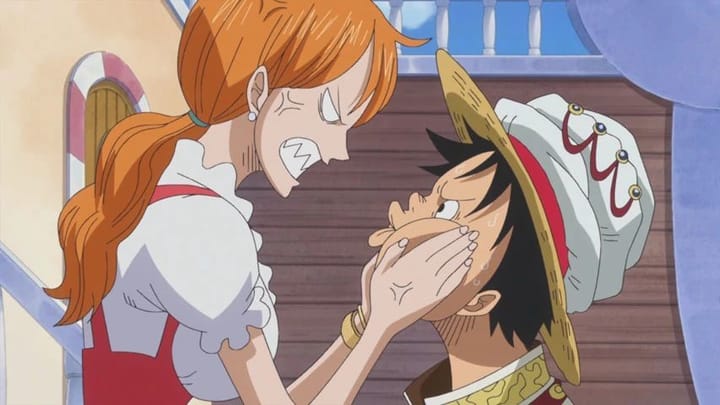 Who does Nami end up with in One Piece?