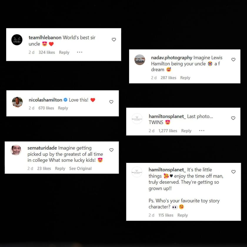 Lewis Hamilton shares an adorable post with his niece and nephew