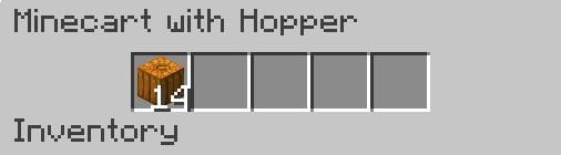 Minecart with Hopper in Minecraft