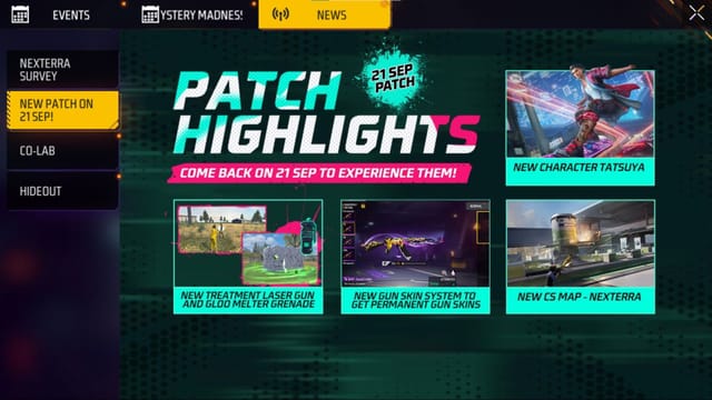 Free Fire MAX OB36 update patch rewards revealed