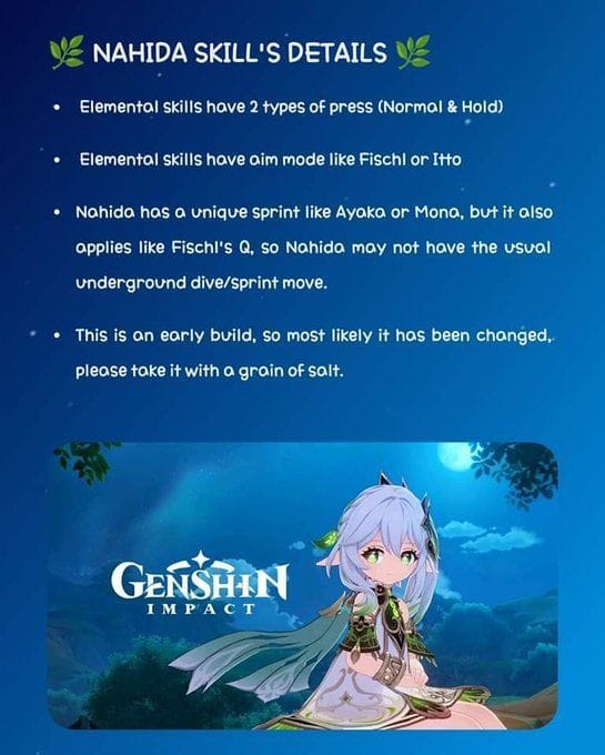Genshin Impact Dendro Archon leaks: Nahida's Elemental skill and other ...