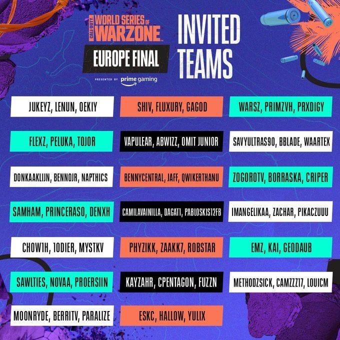 World Series of Warzone North America regional finals: Schedule, where ...