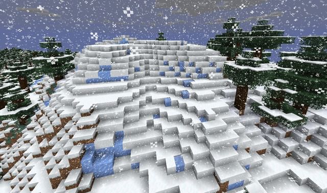 Frozen Peaks in Minecraft