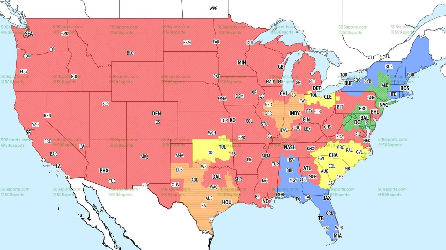 NFL 2022-23 season Week 1: Coverage map, TV schedule, channel and time ...