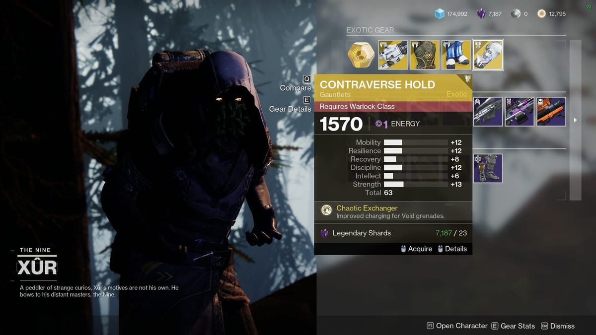 Destiny 2: Xur is selling god roll armor sets and weapons right now ...