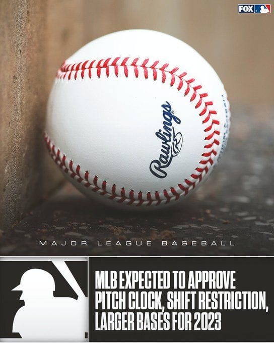 "Wow. Banning the shift is the worst change ever" "Pitch clock will be the best thing to happen ...