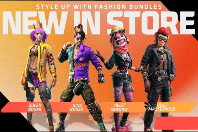 Garena introduces new outfits in Free Fire MAX store