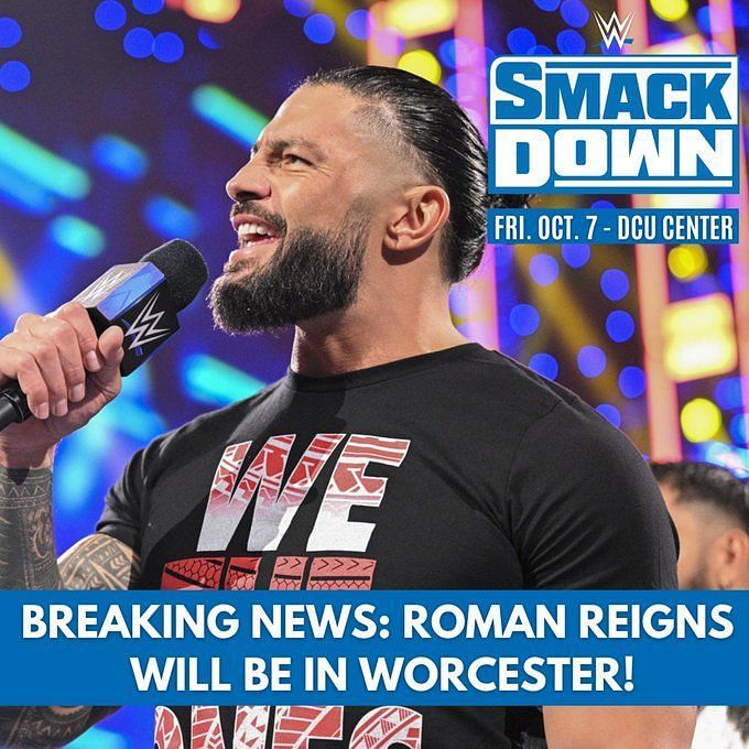 Roman Reigns Advertised For Upcoming Wwe Event