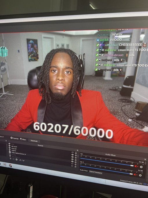 Kai Cenat crosses 70k subs, becomes the second most-subscribed Twitch ...