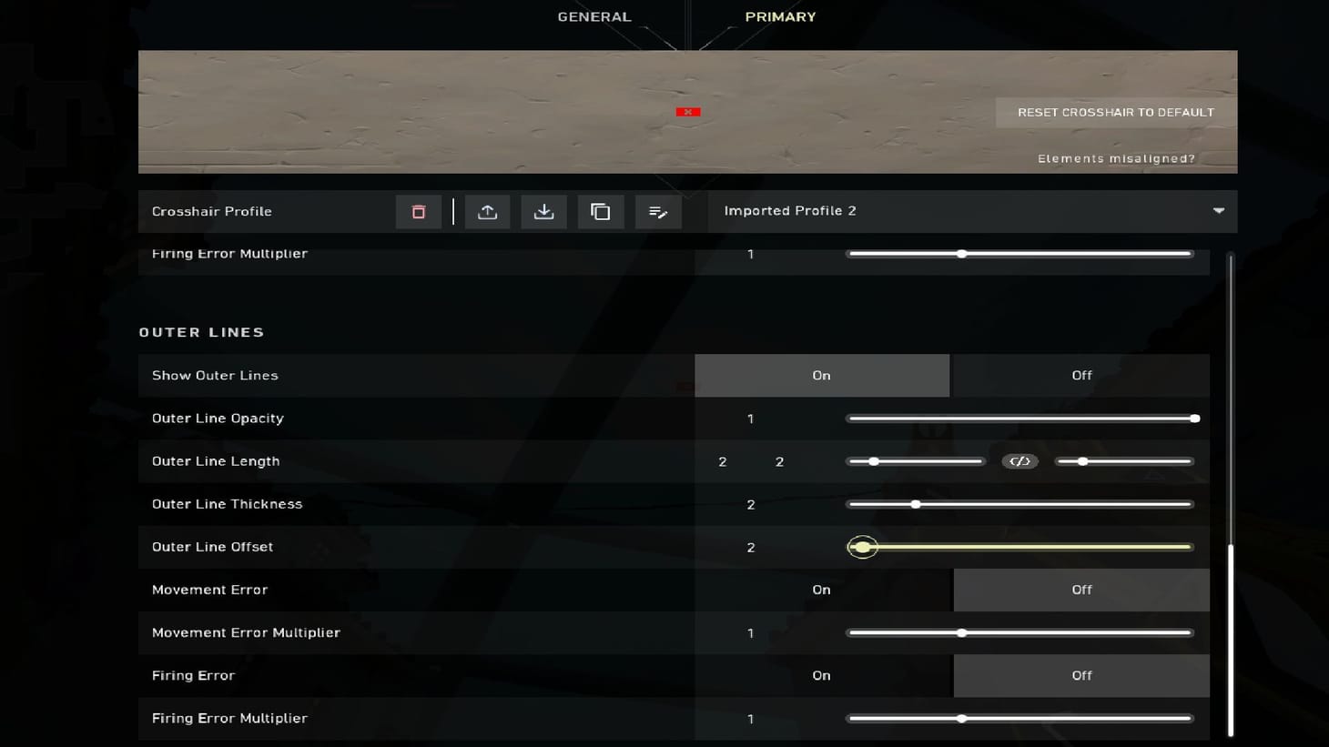 How to get the "X marks the spot" crosshair in Valorant