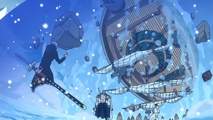 When does Trafalgar D. Law appear in One Piece?
