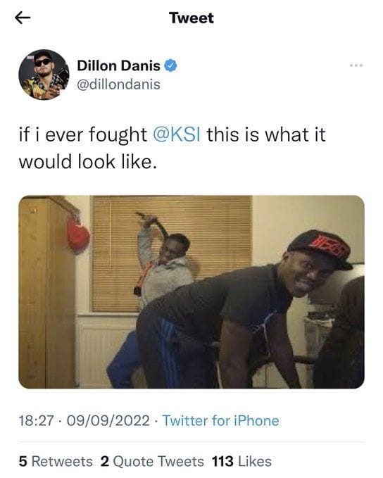 “I saw that mate” - KSI catches Dillon Danis making racially suggestive ...