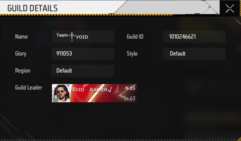 Void Gamer’s Free Fire MAX ID, stats, K/D ratio, headshots, YouTube ...