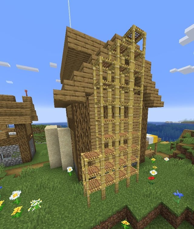 Scaffolding in Minecraft