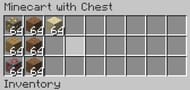 Minecart with Chest in Minecraft