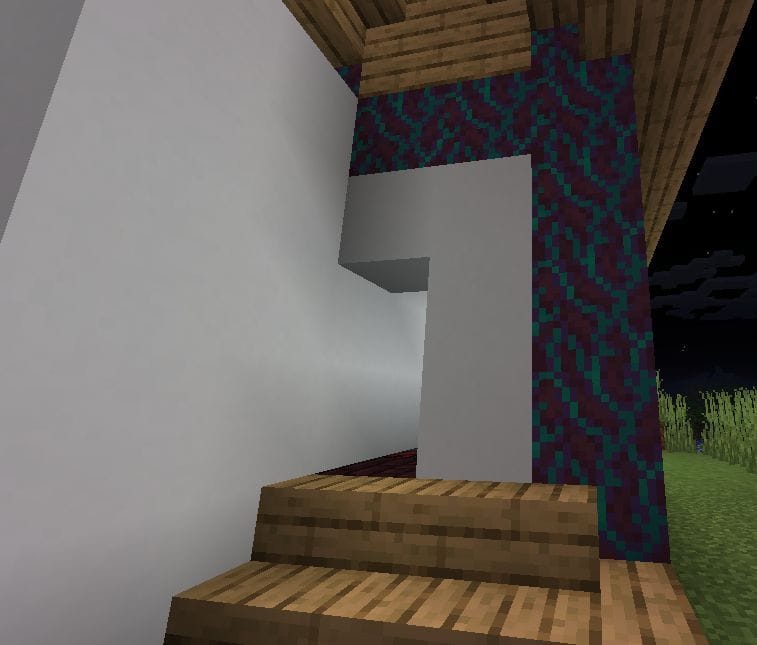 Warped Hyphae Block in Minecraft